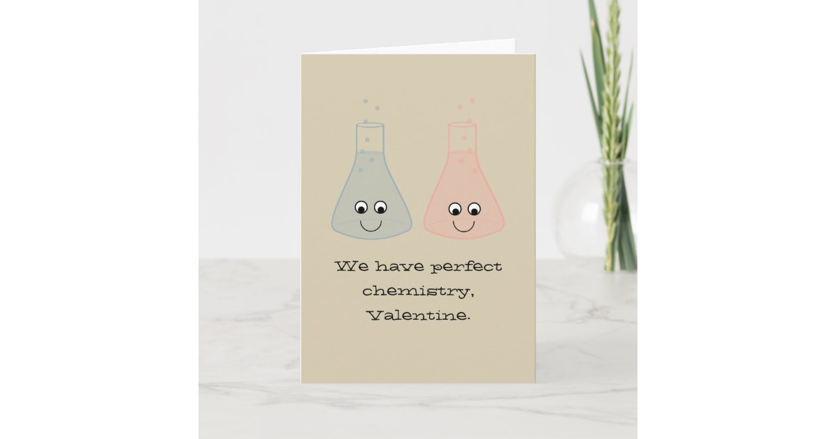 Cute Chemistry Valentine's Day Card | Zazzle