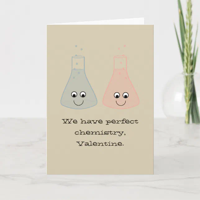 Cute Chemistry Valentine's Day Card | Zazzle