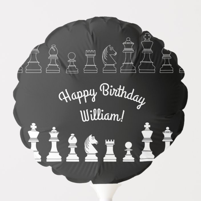 Cute Chess Board Games Kids Birthday Party Balloon | Zazzle.com