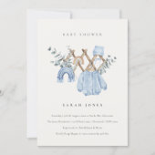 Cute Chic Boy Baby Nursery Essential Baby Shower Invitation | Zazzle