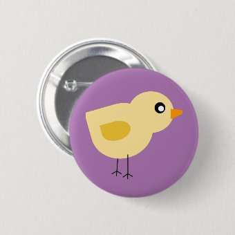 Cute Chick Pinback Button | Zazzle