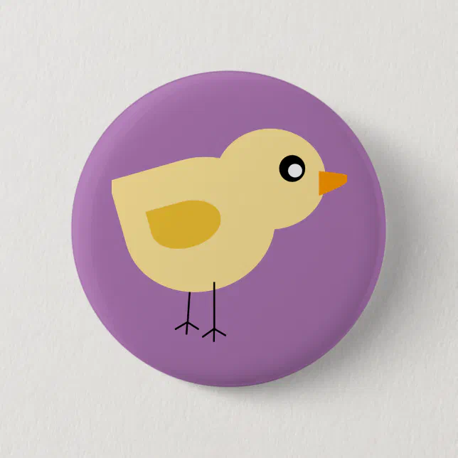 Cute Chick Pinback Button | Zazzle