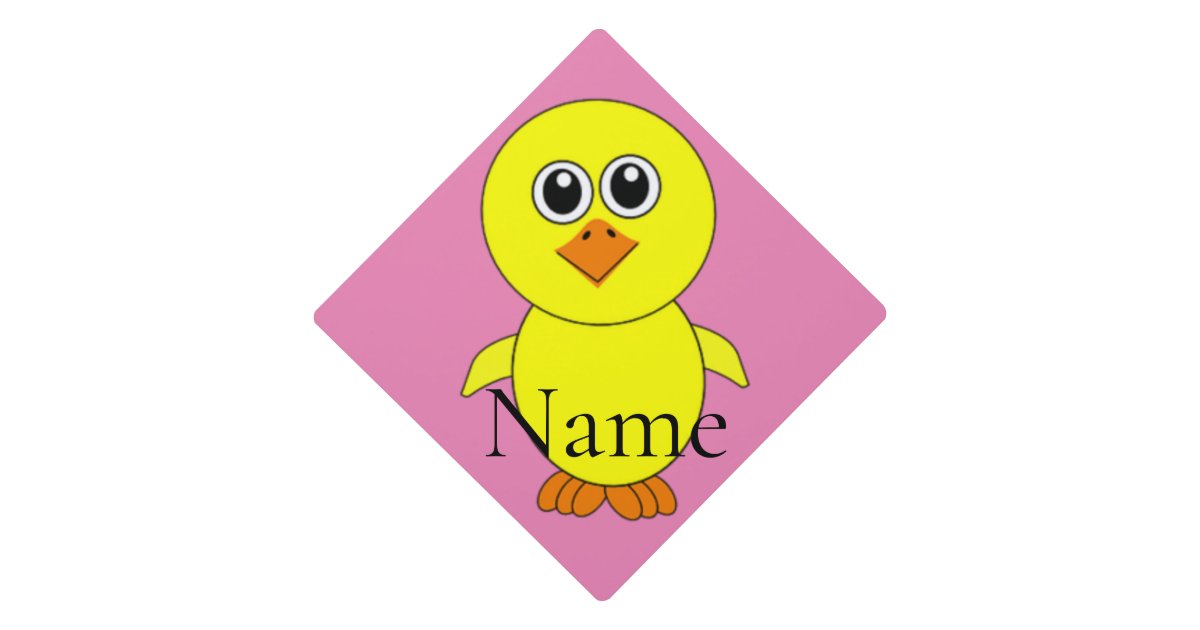 Cute Chick Thunder_Cove Graduation Cap Topper | Zazzle