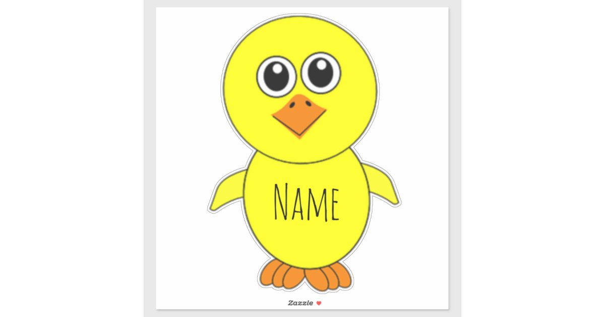 Cute Chick Thunder_Cove Sticker | Zazzle