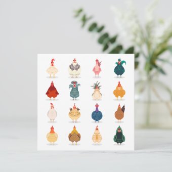 Cute Chicken Card | Zazzle