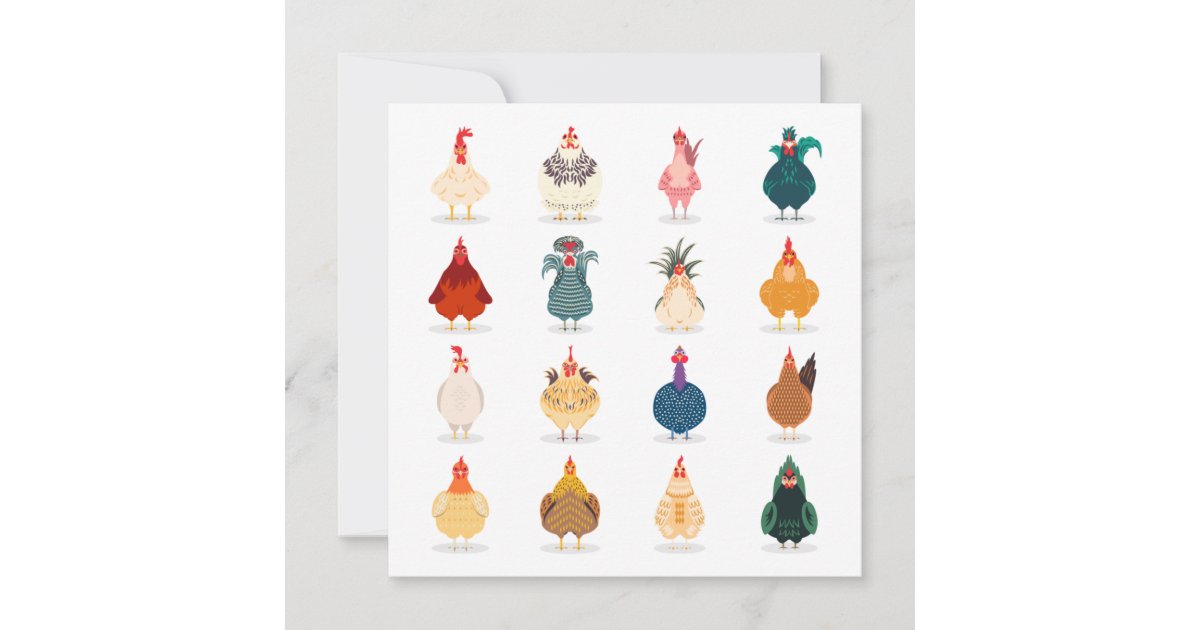 Cute Chicken Card | Zazzle