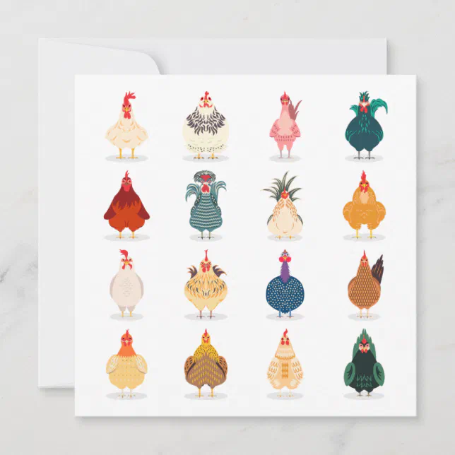 Cute Chicken Card | Zazzle