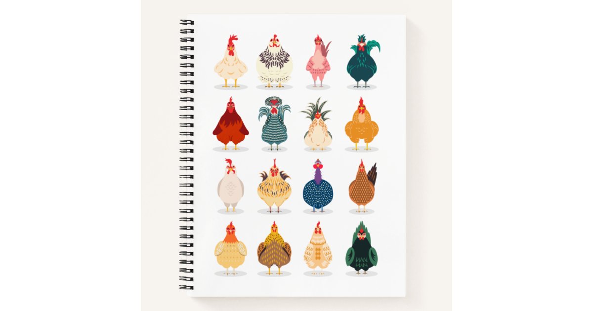 Cute Chicken Notebook | Zazzle