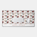 Cute Chicken Rooster Pattern Desk Mat | Zazzle