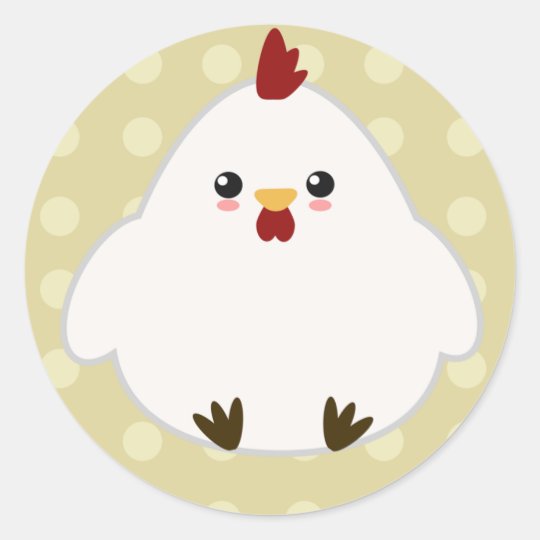 Cute Chicken Stickers | Zazzle.com