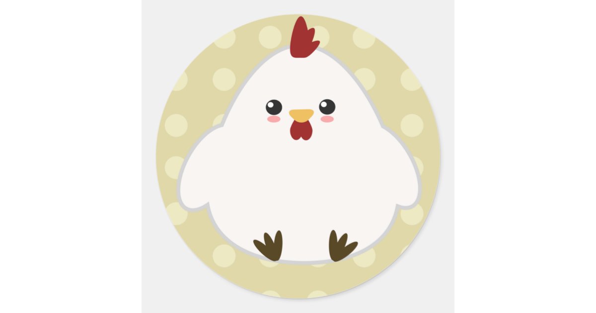 Cute Chicken Stickers | Zazzle