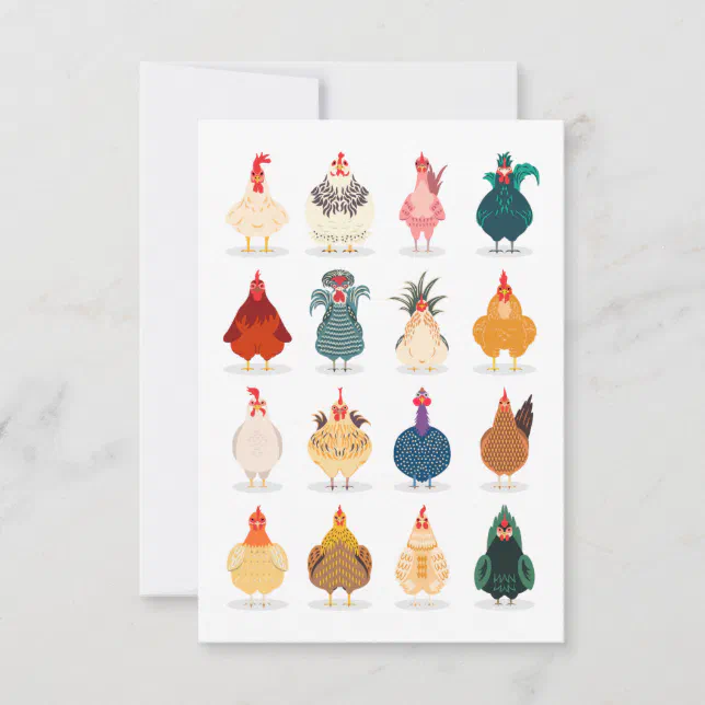 Cute Chicken Thank You Card | Zazzle