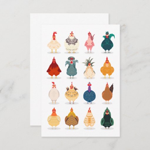 Cute Chicken Thank You Card | Zazzle