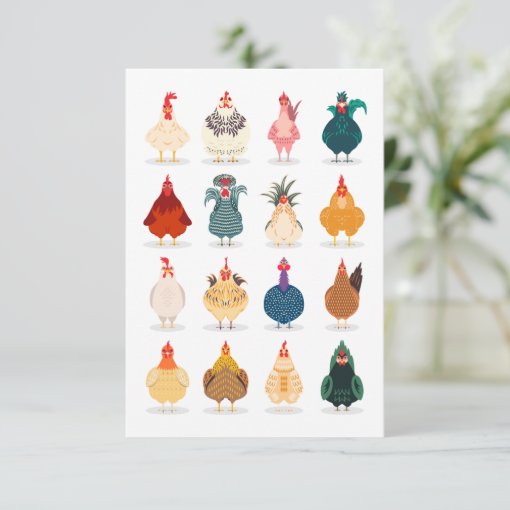 Cute Chicken Thank You Card | Zazzle