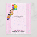Cute Child Care Day Care 5x6 Kids & Balloons Promo Flyer | Zazzle