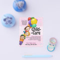 Cute Child Care Day Care 5x6 Kids & Balloons Promo Flyer | Zazzle