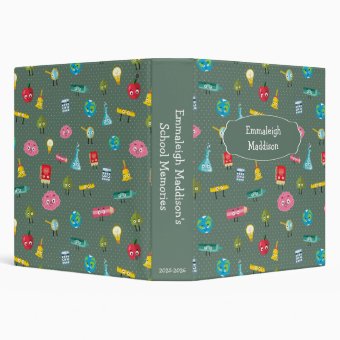 Cute Child School Memories 3 Ring Binder | Zazzle