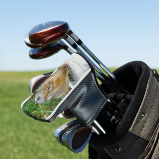 Cute Chipmunk Has His Eye On You Golf Head Cover | Zazzle