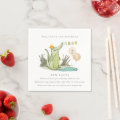 Cute Chomp Alligator in Swamp Fun Facts Birthday Napkins | Zazzle