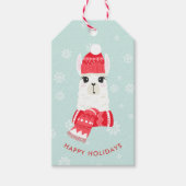 Cute Christmas Alpaca Gift Tags | Zazzle