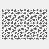 Cute Christmas Cow Bull Wrapping Paper Set of 3 | Zazzle