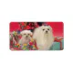 Cute Christmas Dogs Puppies Label Stickers | Zazzle