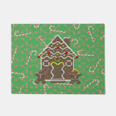 Cute Christmas Gingerbread House Door Mat | Zazzle