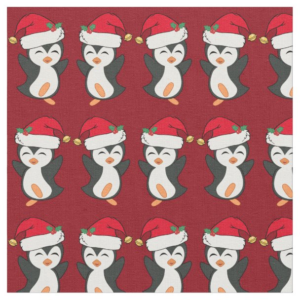 Penguin Fabric | Zazzle