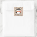Cute Christmas Penguin Winter Holiday Stickers | Zazzle
