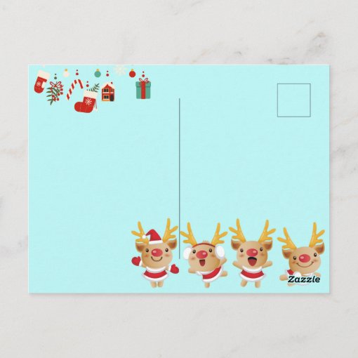 Cute Christmas Postcard | Zazzle