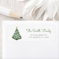 Cute Christmas Tree Return Address Label | Zazzle