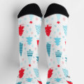 Cute Christmas Trees Personalized Name Socks | Zazzle