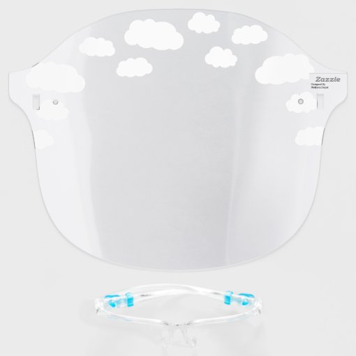 Cute Clouds Face Shield | Zazzle