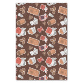 Cute Coffee Lovers Caffeine Themed Kawaii Pattern Tissue Paper | Zazzle