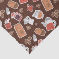 Cute Coffee Lovers Caffeine Themed Kawaii Pattern Tissue Paper | Zazzle