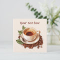 Cute coffee party add text invitation | Zazzle