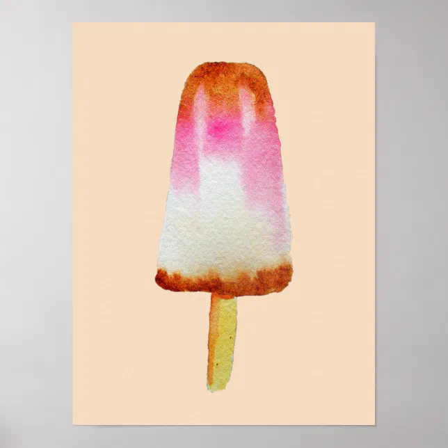 Cute cola ice-block pop art popsicle poster | Zazzle
