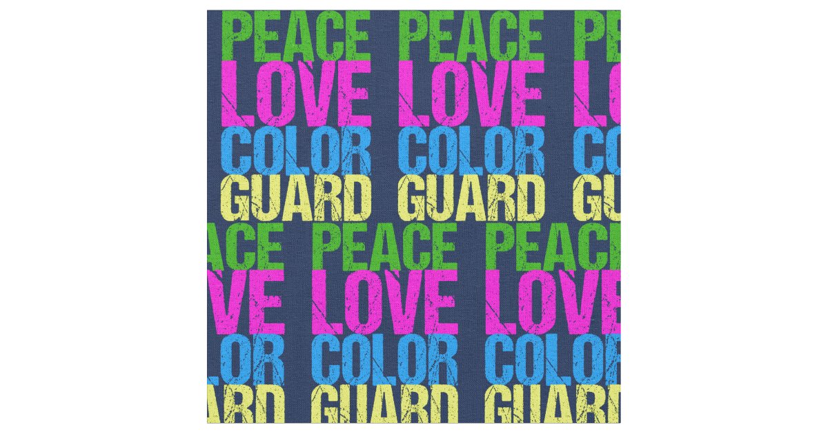 Cute Color Guard Fabric | Zazzle
