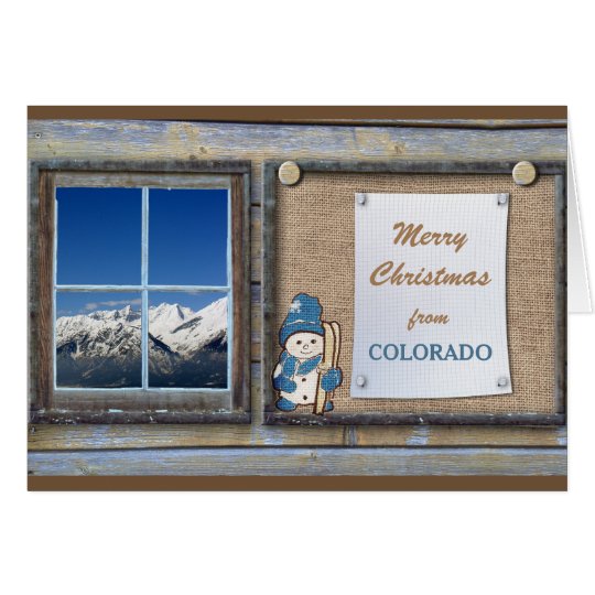 Cute Colorado Bulletin Board Christmas Card | Zazzle.com