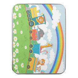 Cute Colorful Animal Train Rainbow Modern Kids Jigsaw Puzzle | Zazzle