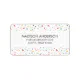 Cute Colorful Confetti Dots Pattern Label | Zazzle