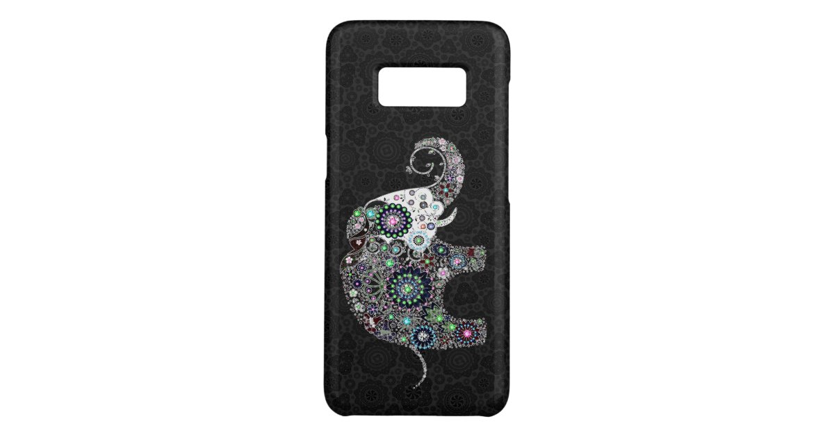 Cute Colorful Floral Elephant Case-Mate Samsung Galaxy Case | Zazzle