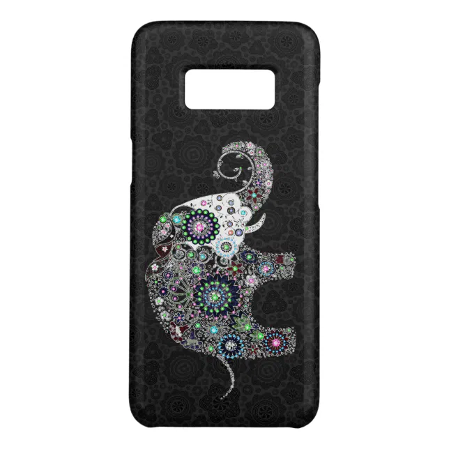 Cute Colorful Floral Elephant Case-Mate Samsung Galaxy Case | Zazzle