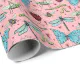 Cute Colorful Love Bug Insects Pink Wrapping Paper | Zazzle