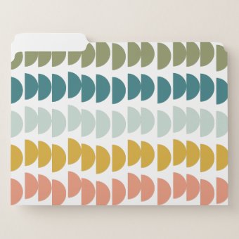 Cute Colorful Modern Geometric Shapes Variety File Folder | Zazzle