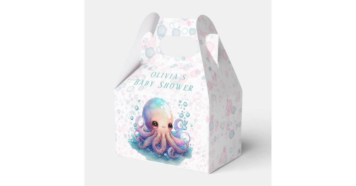 Cute Colorful Octopus Baby Shower Favor Boxes | Zazzle