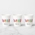 Cute Colorful Popsicle Birthday Party Paper Cups | Zazzle