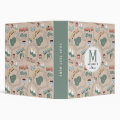 Cute Colorful Trains on Train Tracks Kids Album 3 Ring Binder | Zazzle