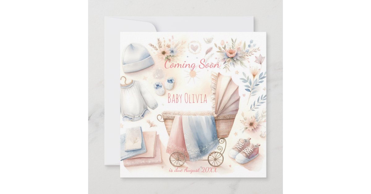 Cute coming soon announcement Invitation | Zazzle