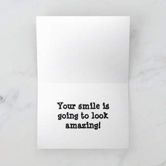 Cute Congratulations on Your New Braces Card | Zazzle